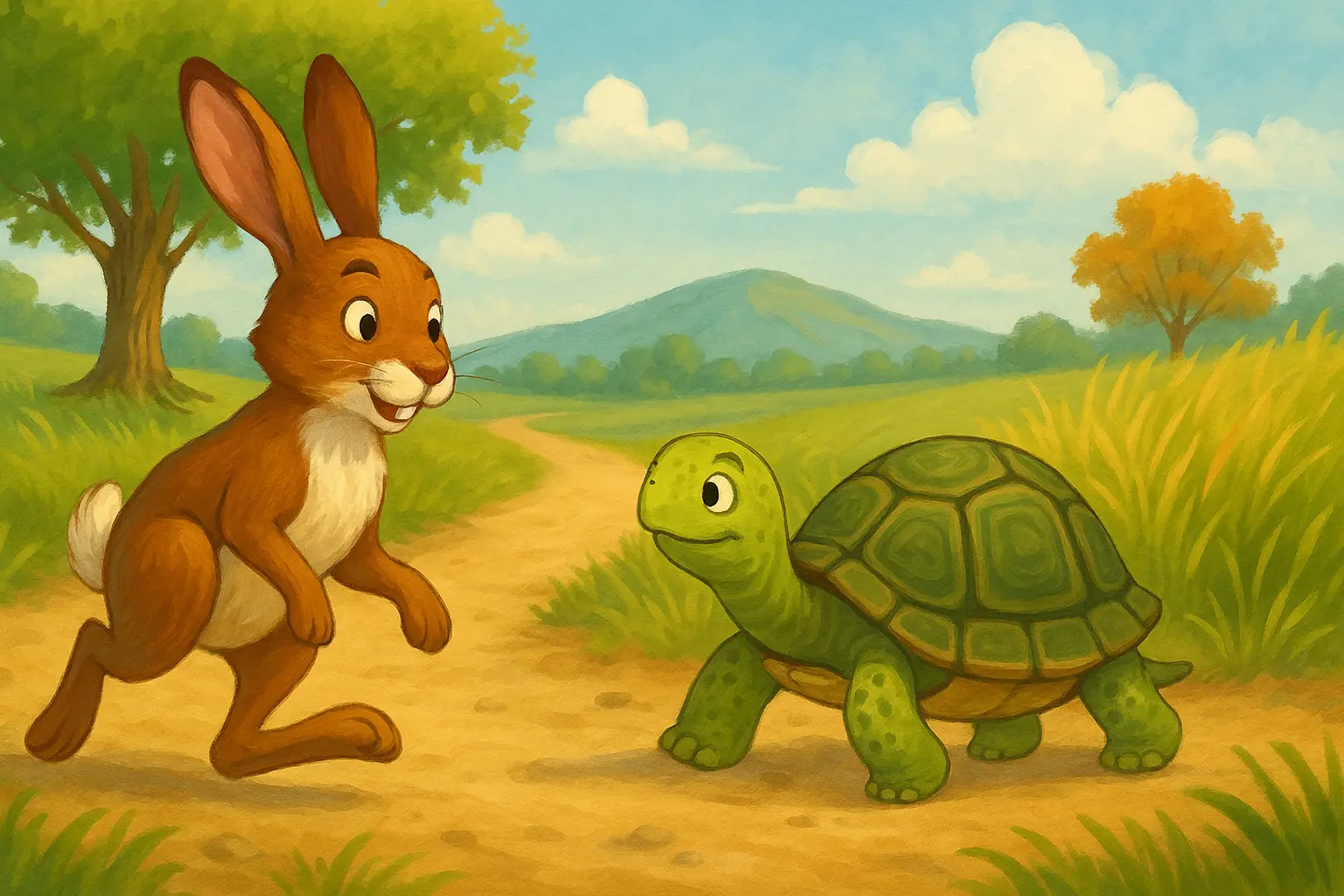 La liebre veloz y la tortuga sabia – Cuento clásico corto con moraleja ...